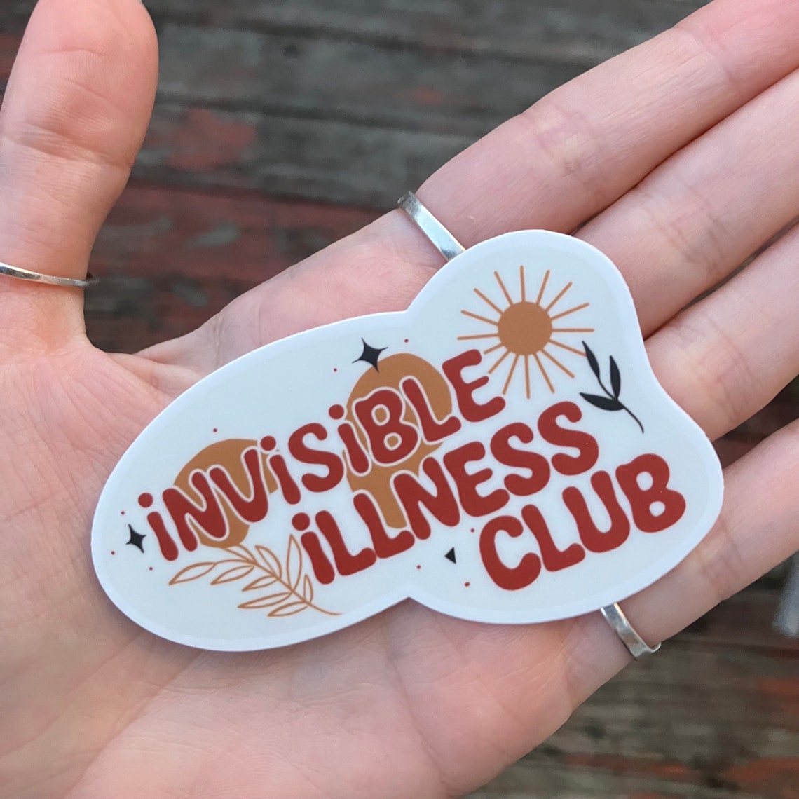 Invisible Illness Club Sticker | Waterproof Sticker | Vinyl Sticker ...