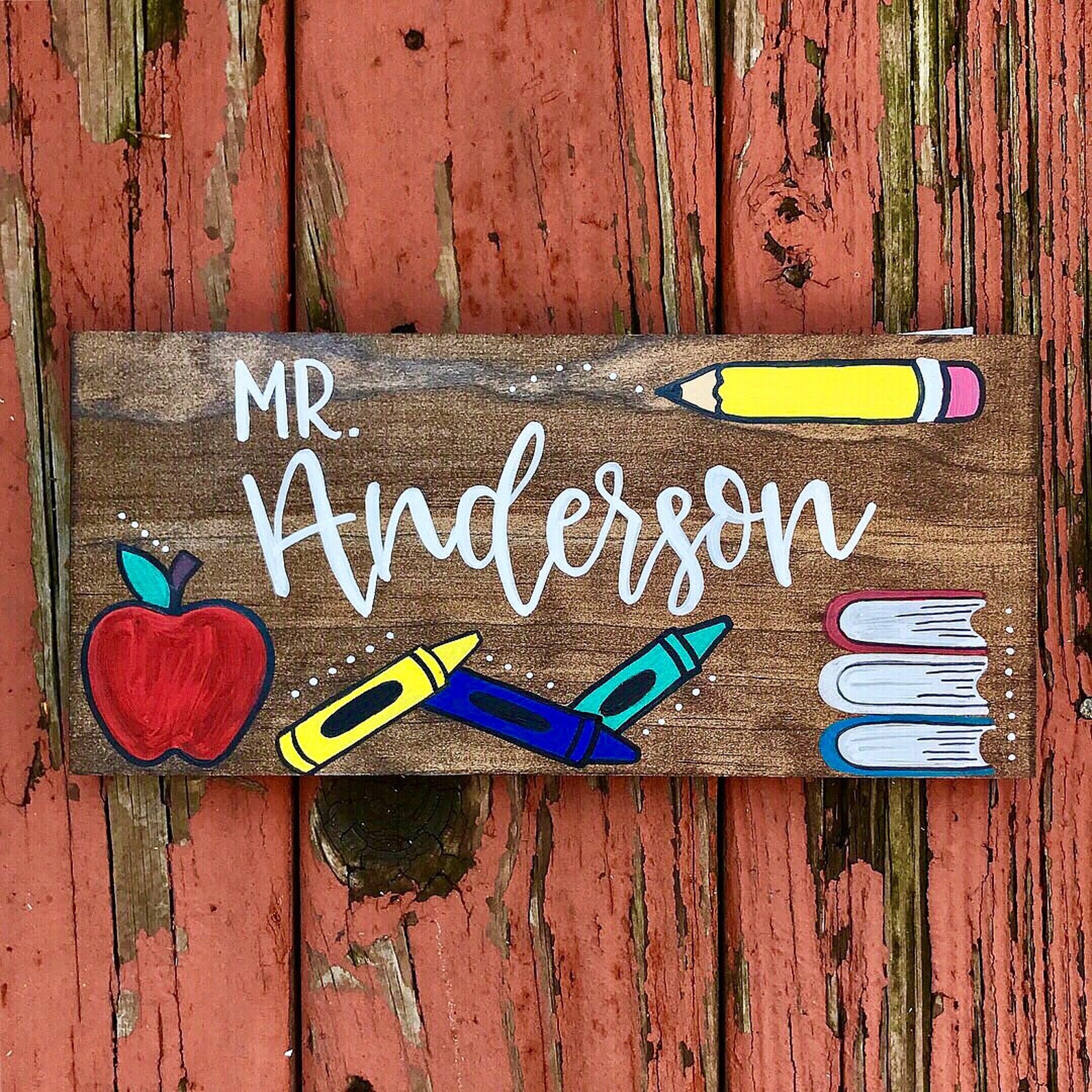 Teacher Sign Personalized Custom teacher sign Personalized | Etsy