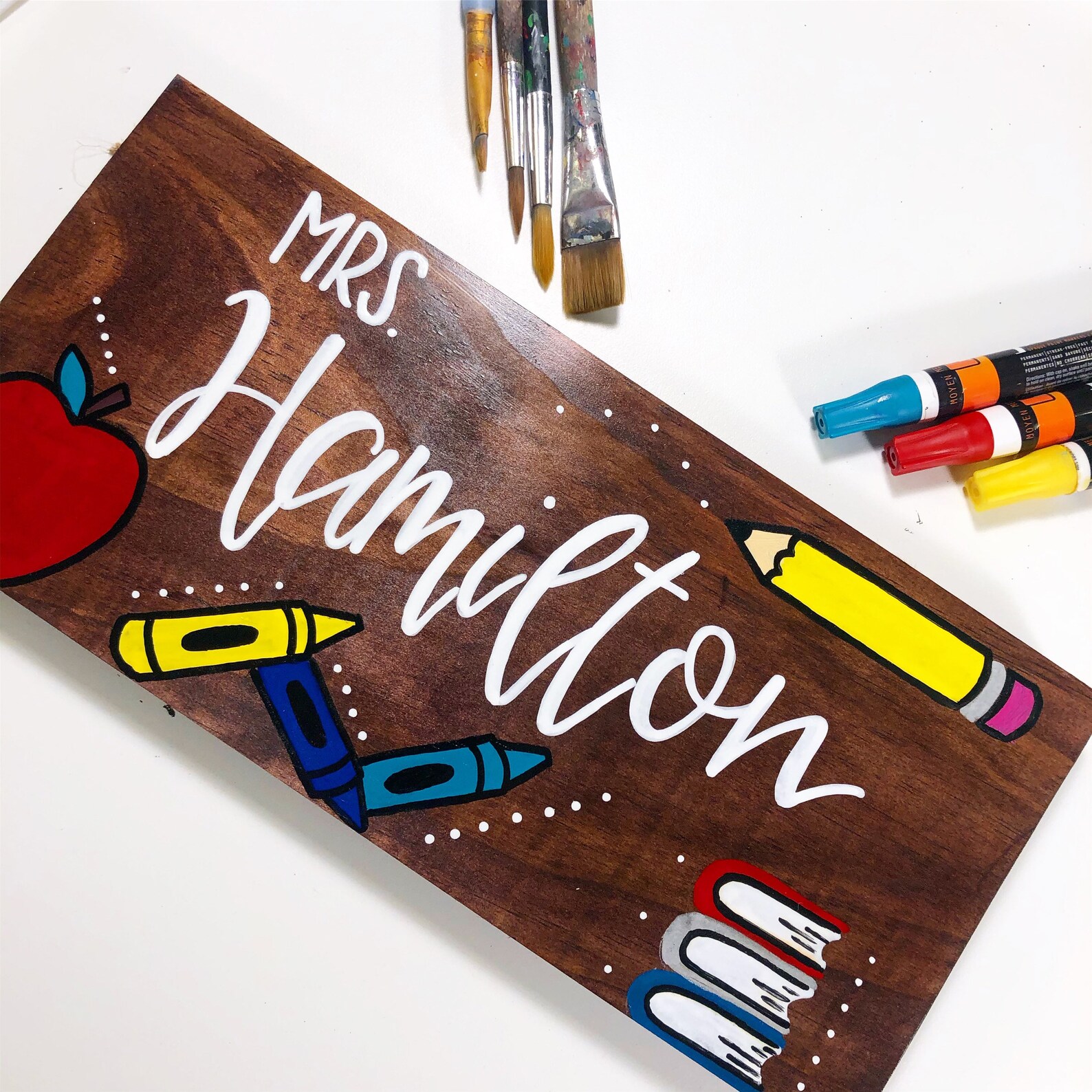 Teacher Sign Personalized Custom teacher sign Personalized | Etsy