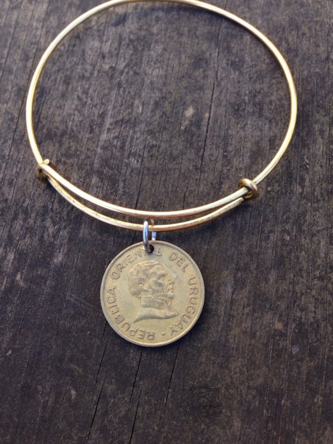 Uruguay 2 Pesos Expandable Style Wire Bangle Bracelet - Etsy
