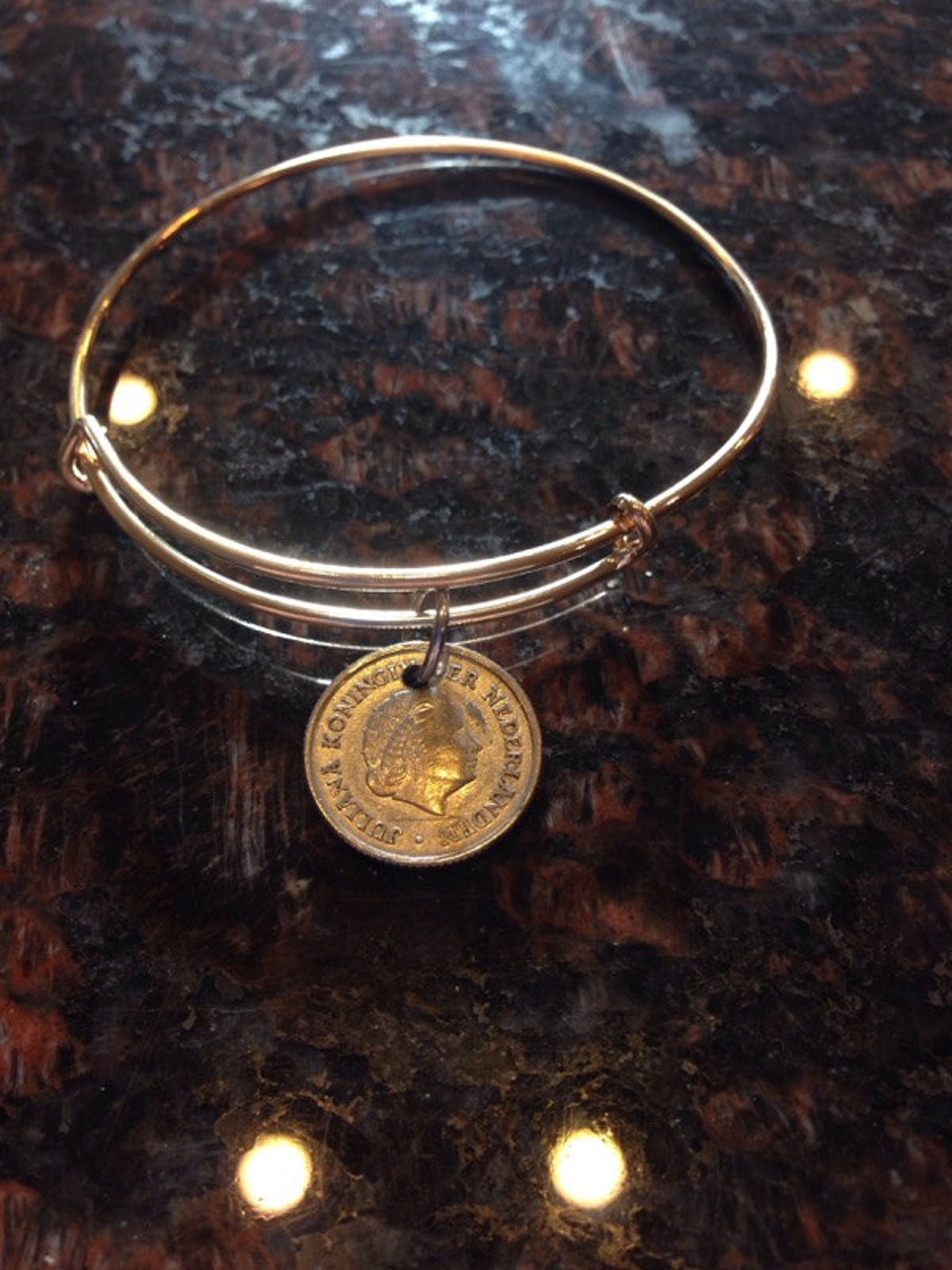 Netherlands 25 Cents Expandable Style Wire Bangle Bracelet - Etsy