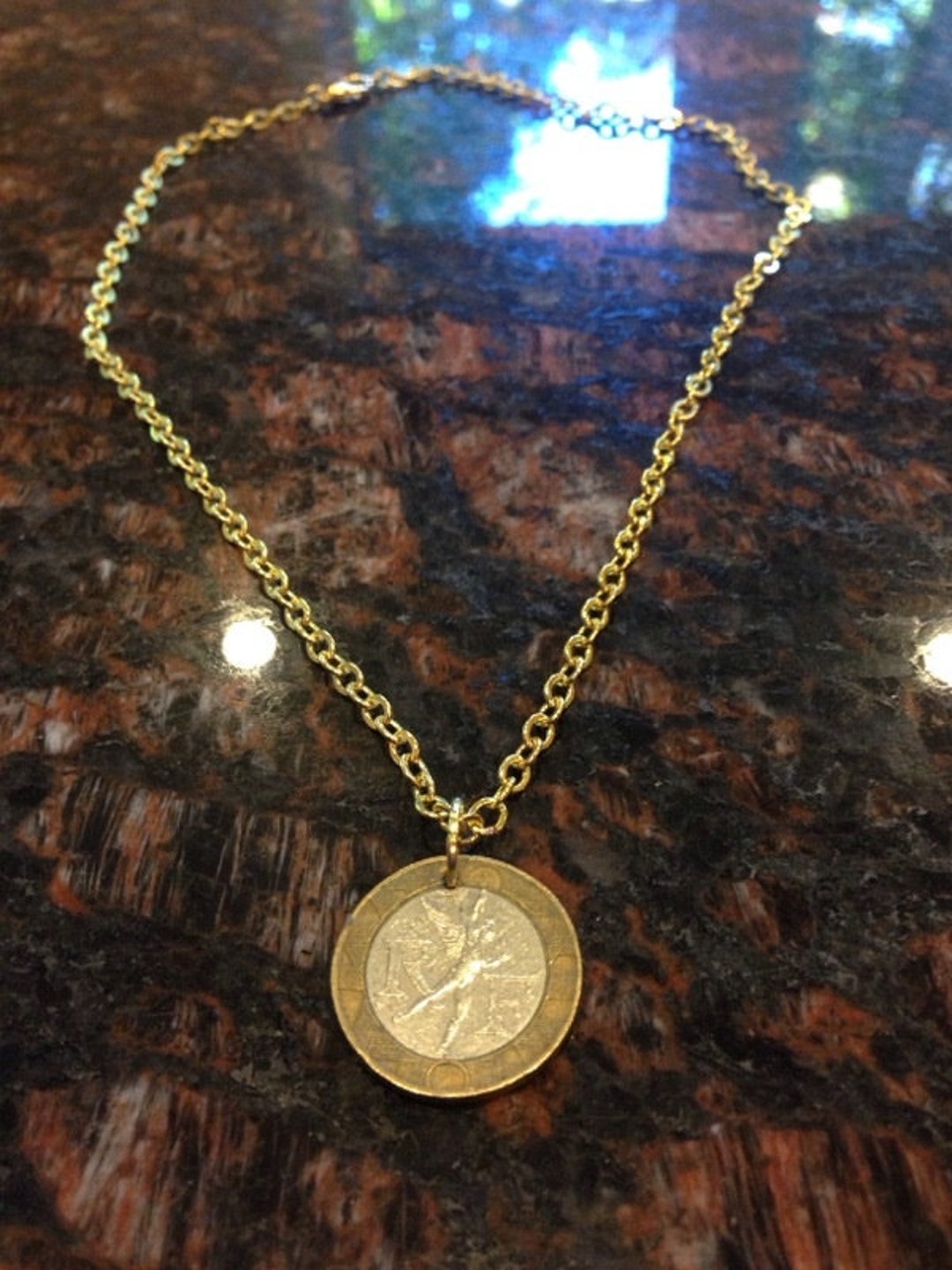 France 10 Francs Bi Metal Coin Necklace - Etsy