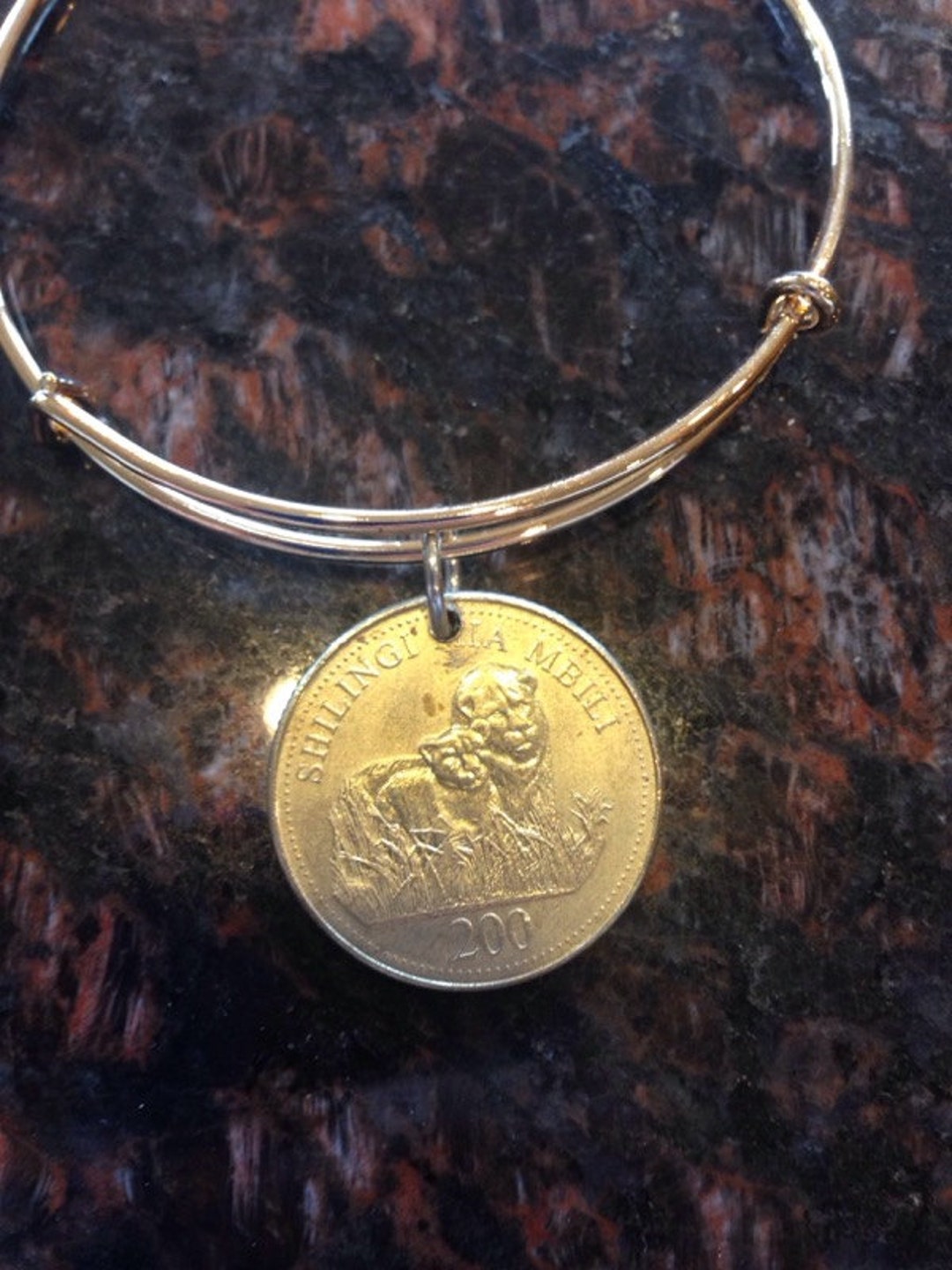 Tanzania 200 Shillings Expandable Style Wire Bangle Bracelet- Lions - Etsy