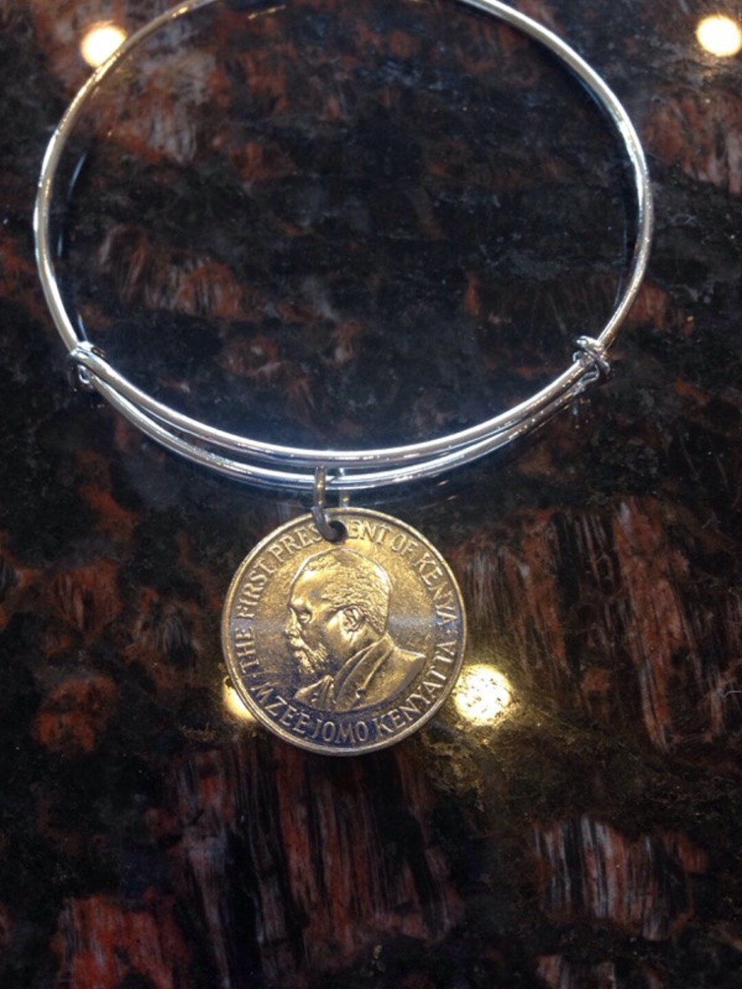 Kenya 1 Shilling Expandable Style Wire Bangle Bracelet Silver - Etsy