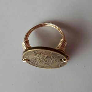 Austria 1 Schilling Wire Wrapped Ring - Etsy