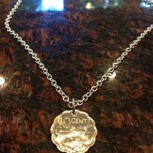 Bahamas 10 Cents Coin Necklace - Etsy