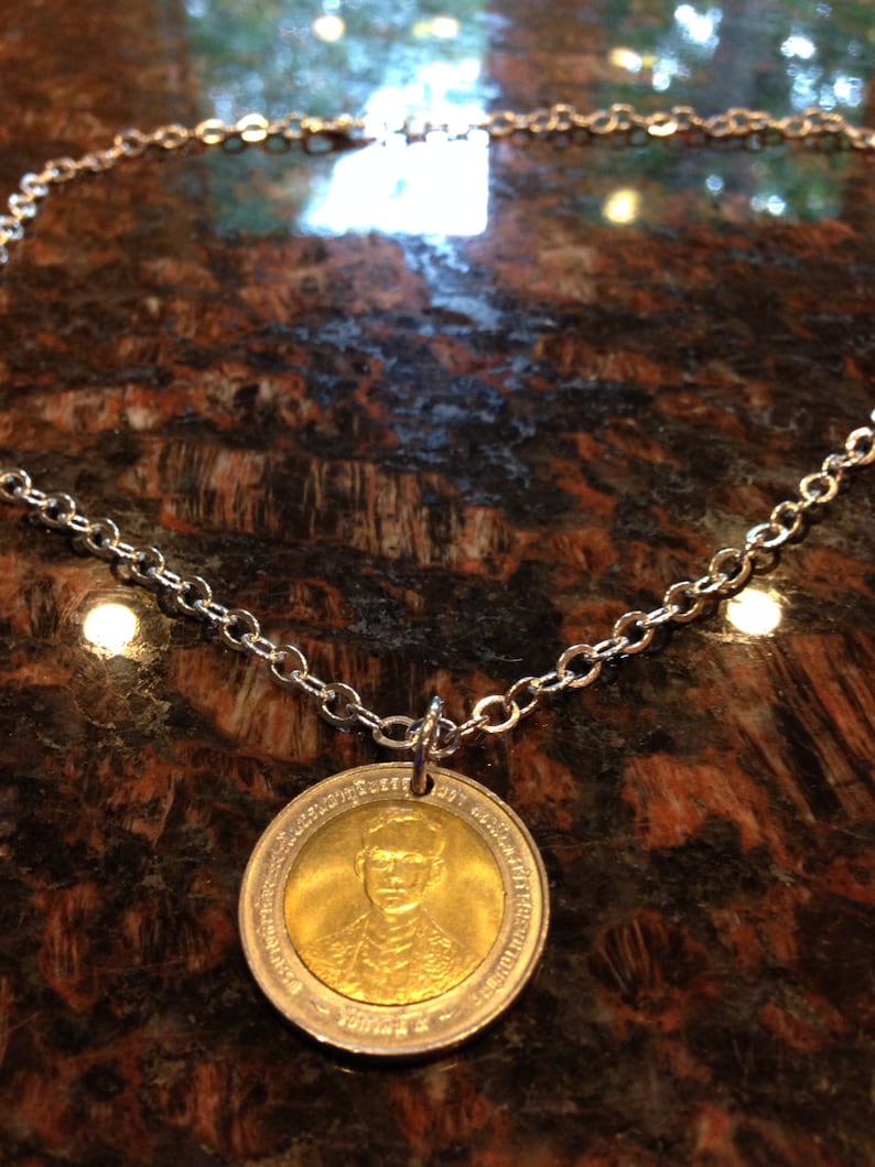 Thailand 10 Baht Coin Necklace | Etsy