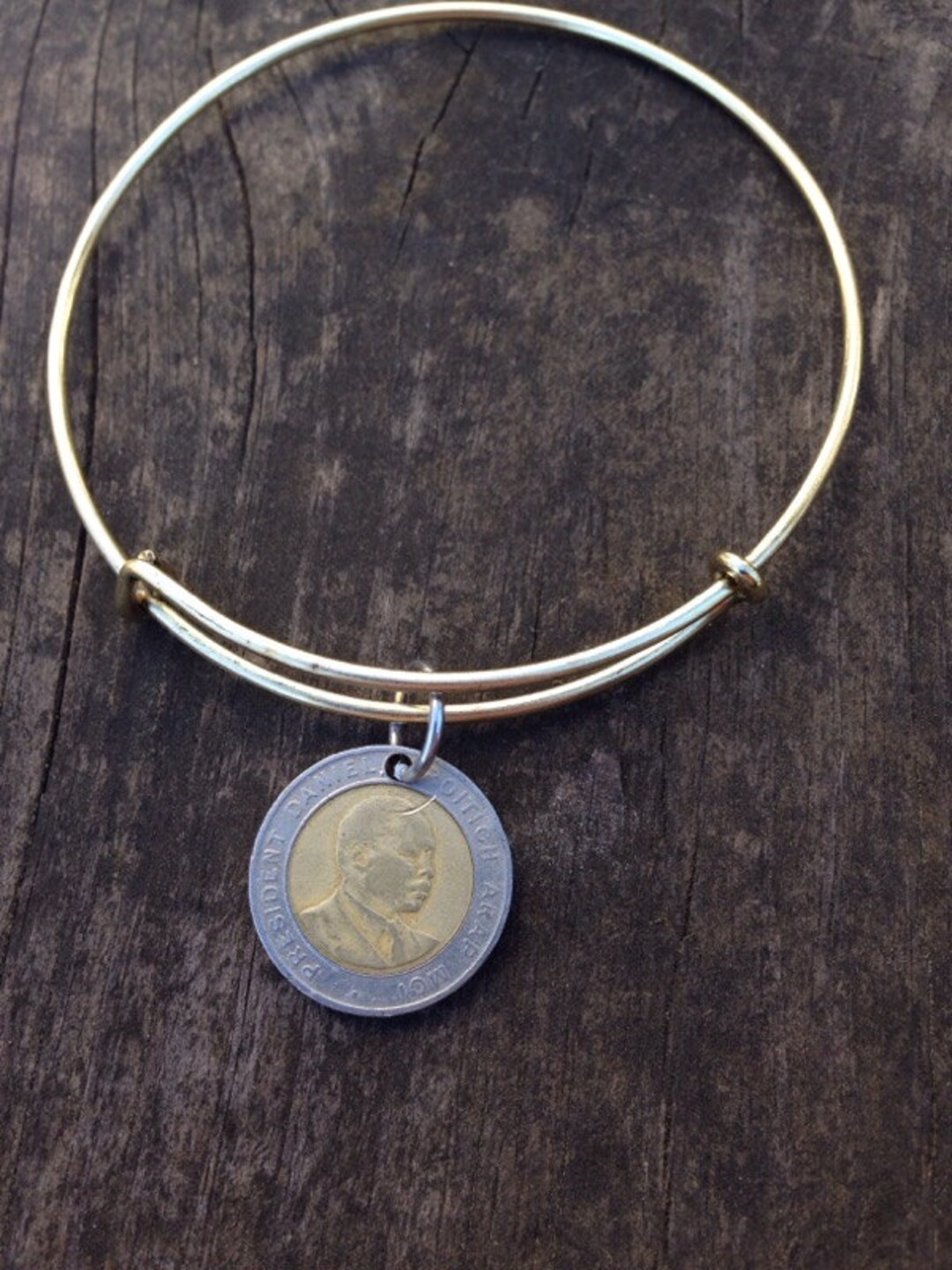 Kenya 5 Shillings Expandable Style Wire Bangle Bracelet - Etsy