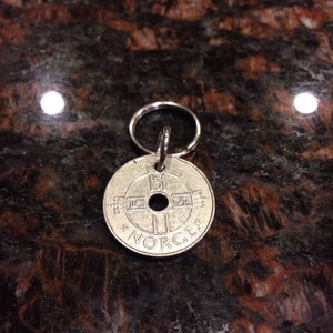 Norway 1 Krone Type 2 Keychain - Etsy