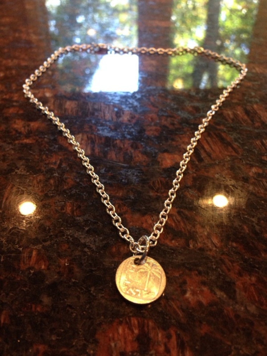 Israel 1 Agorah Coin Necklace - Etsy