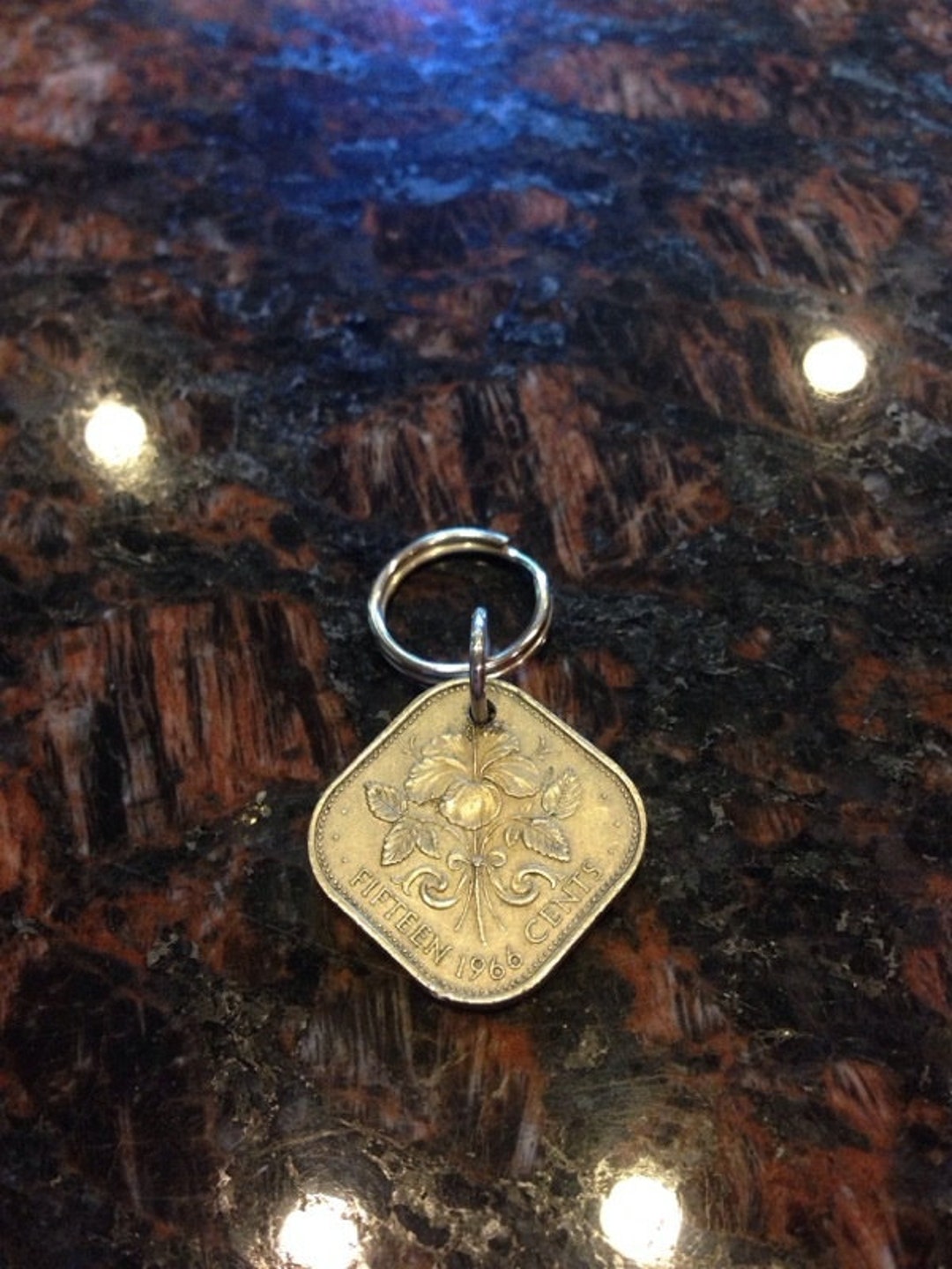 Bahamas 15 Cents Keychain - Etsy