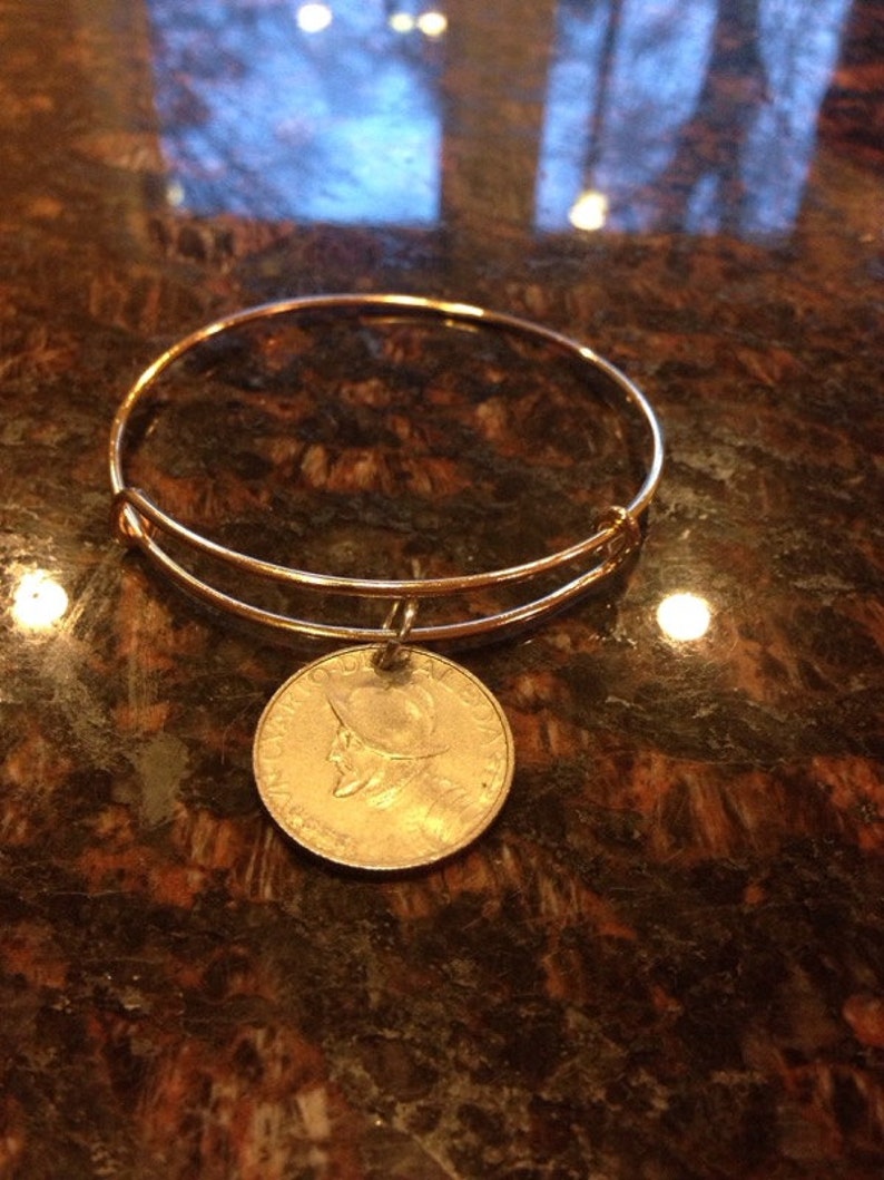 Panama 25 Centavoas Expandable Style Wire Bangle Bracelet - Etsy