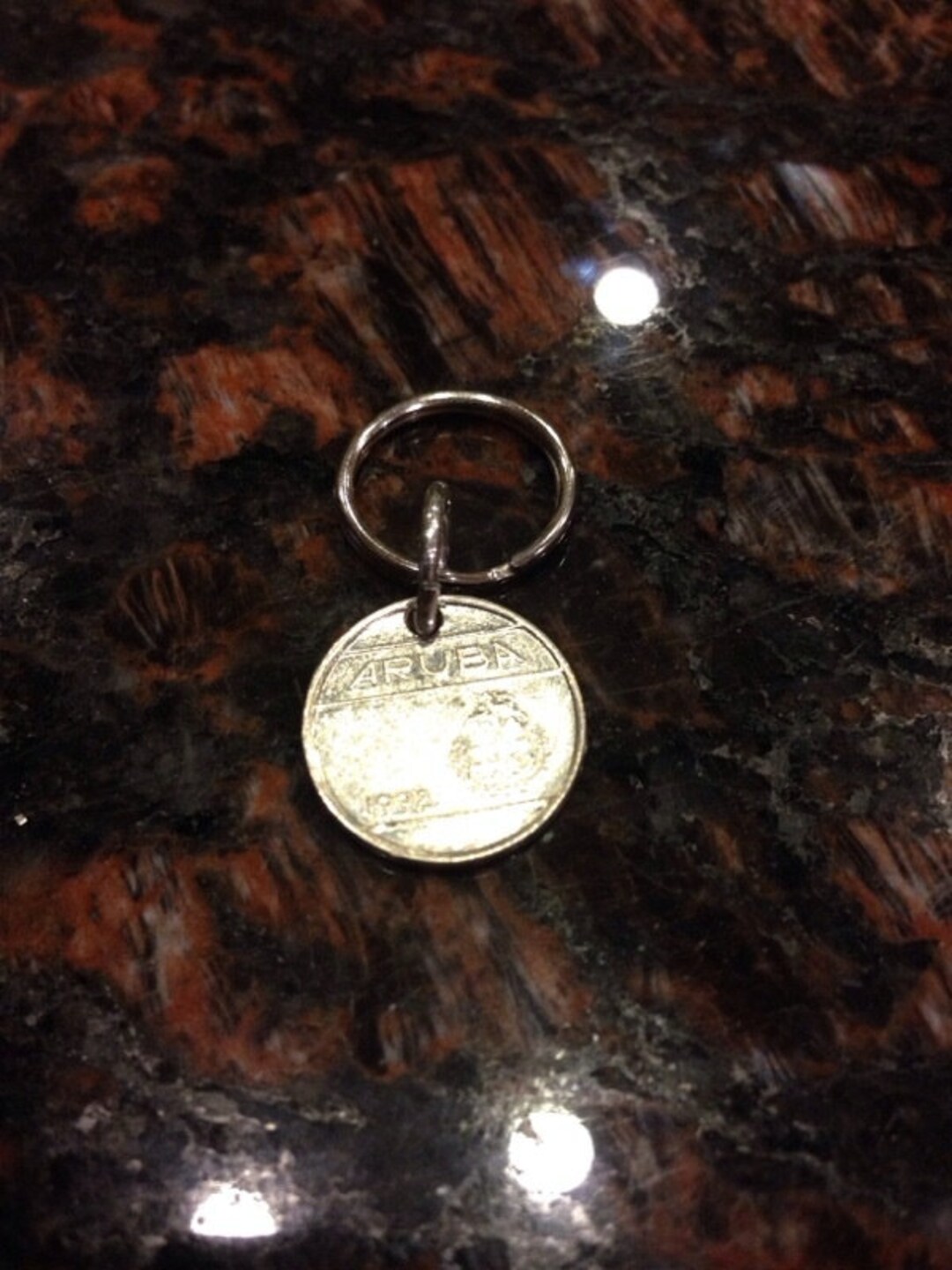 Aruba 5 Cents Coin Keychain - Etsy