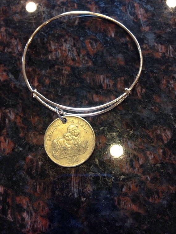Tanzania 200 Shillings Expandable Style Wire Bangle Bracelet | Etsy