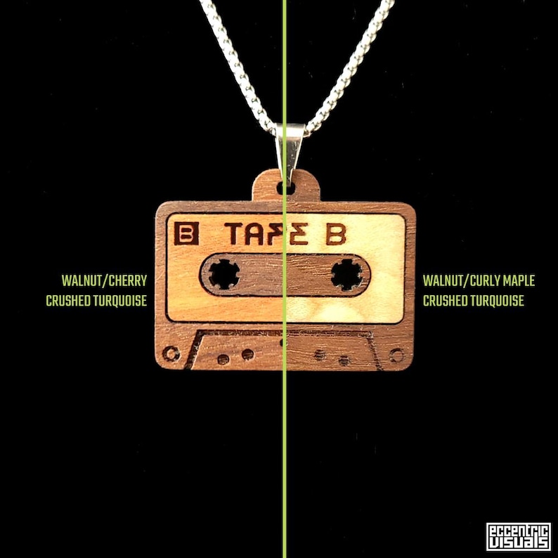 Tape B Pendant - Tape B Inspired Hardwood Inlay Pendant | Edm | Dubstep ...
