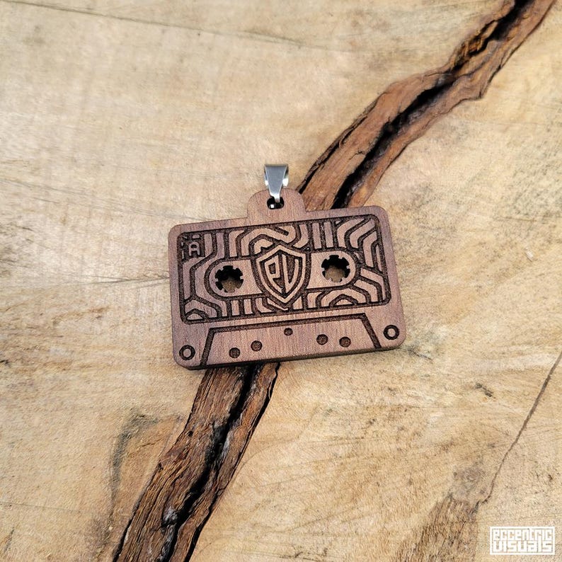 Tape B Pendant - Tape B Inspired Hardwood Inlay Pendant | Edm | Dubstep ...