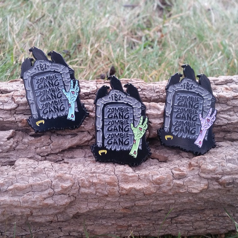 Zombie GANG Headstone Hat Pin *LIMITEDEDITION* Heady Hat Pins by ...