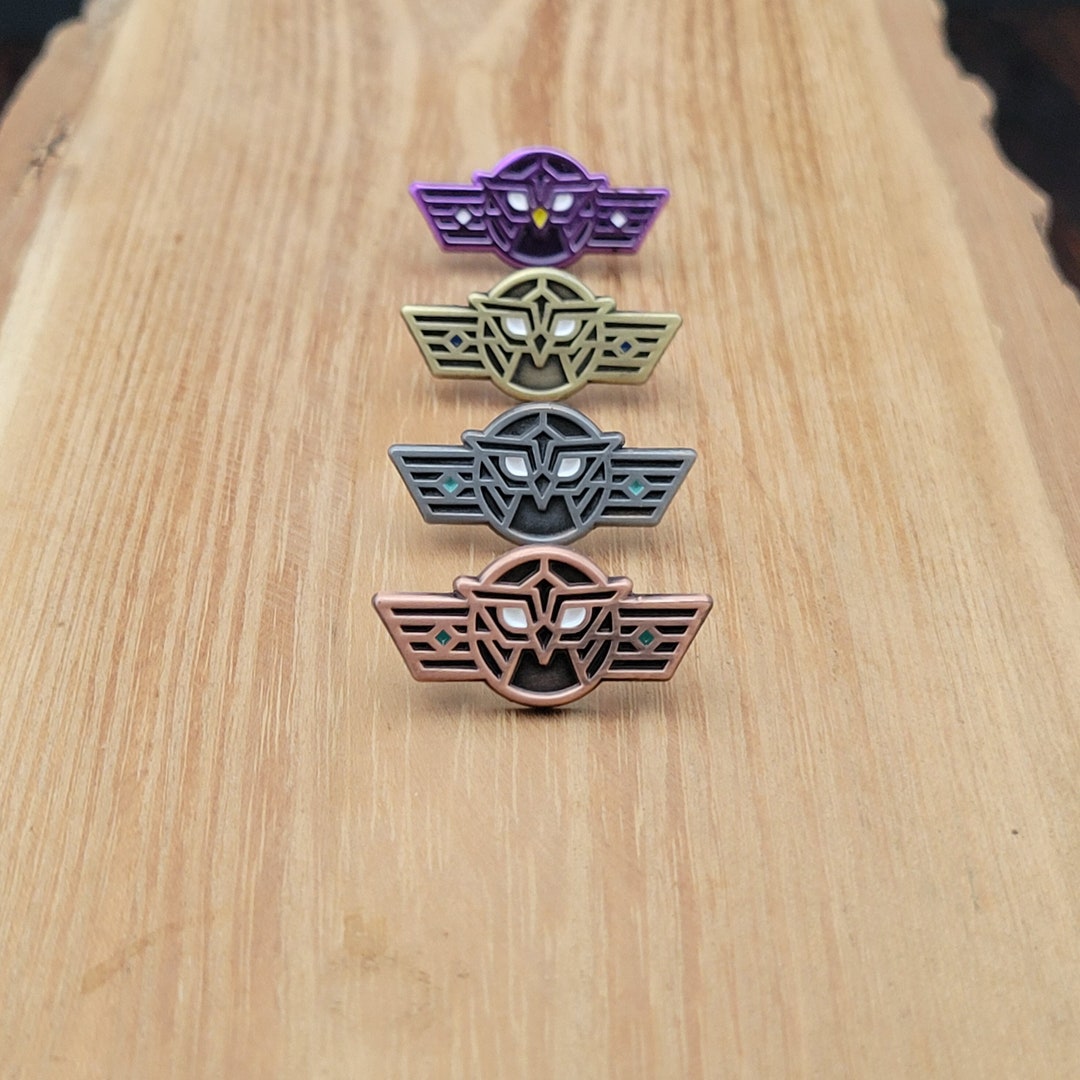 Sacred Geometry Owl Mini Electric Forest Hat Pin *LIMITEDEDITION* Heady ...