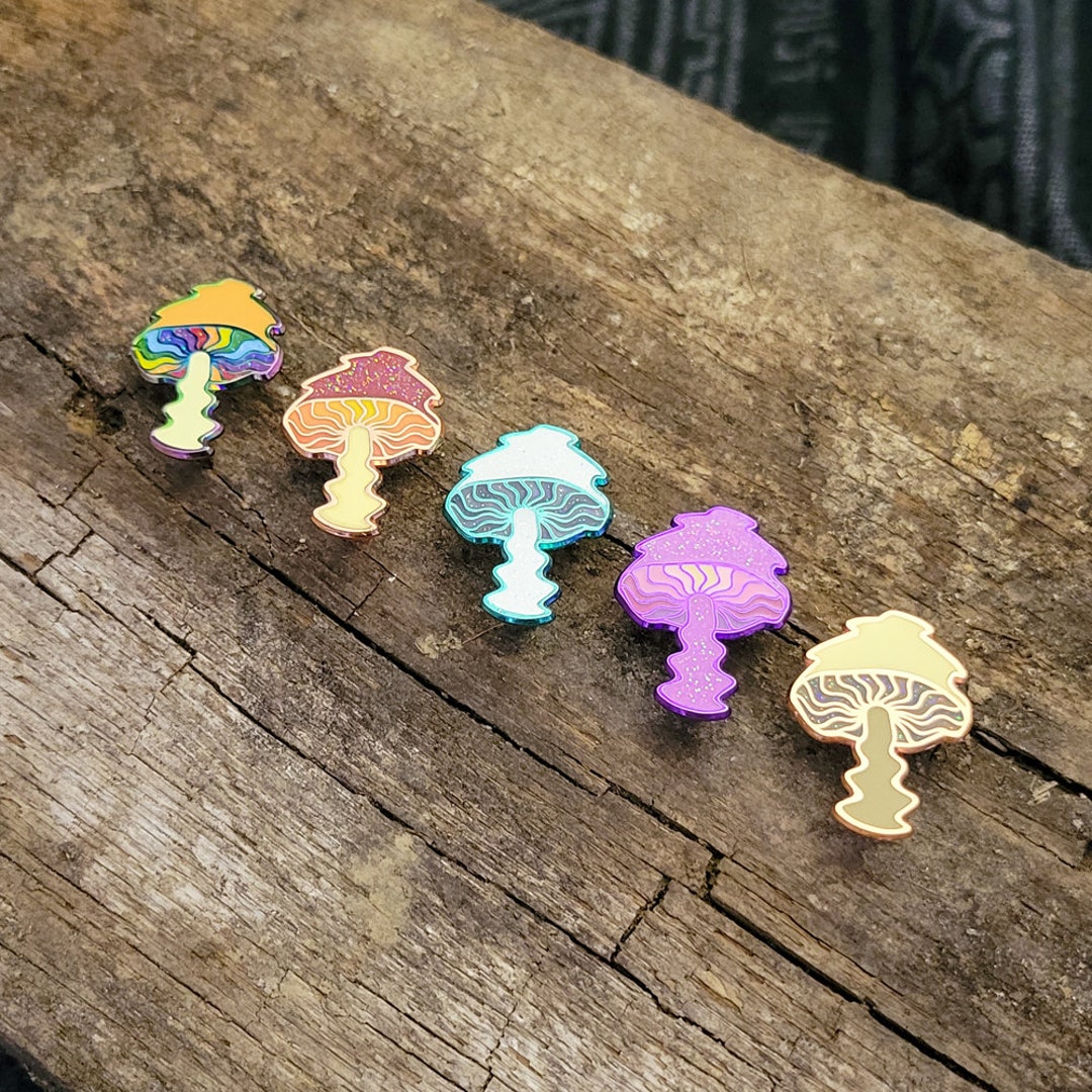 Mini Mushroom Wiggle Hat Pins LIMITEDEDITION Heady Hat Pins by ...