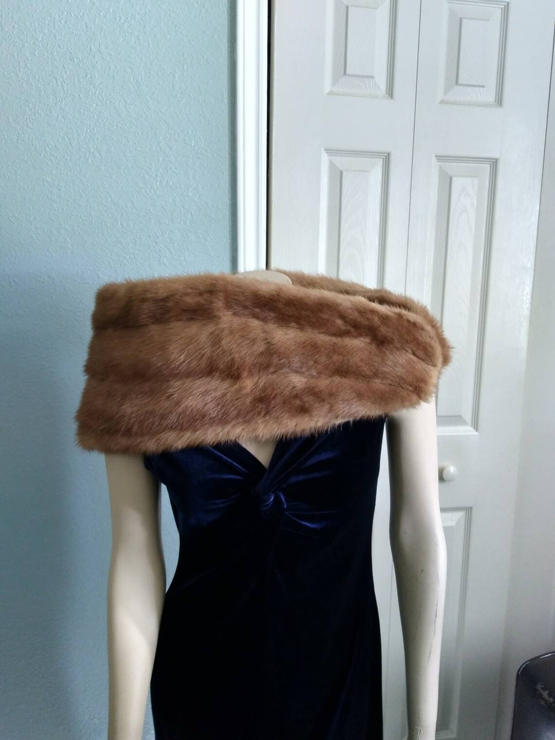 New Blonde Mink Fur Wrap Medium Size Handmade Formal Wear - Etsy