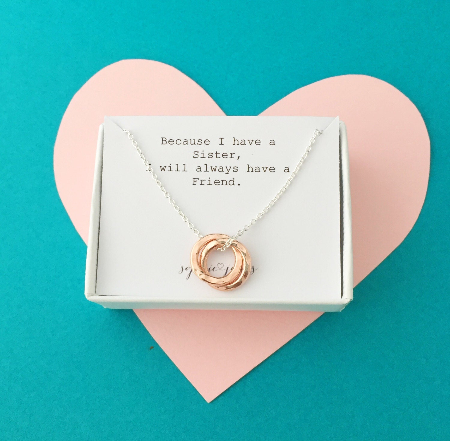 Sisters Necklace - Sister Gift - Sister Necklace - Sister Jewellery ...