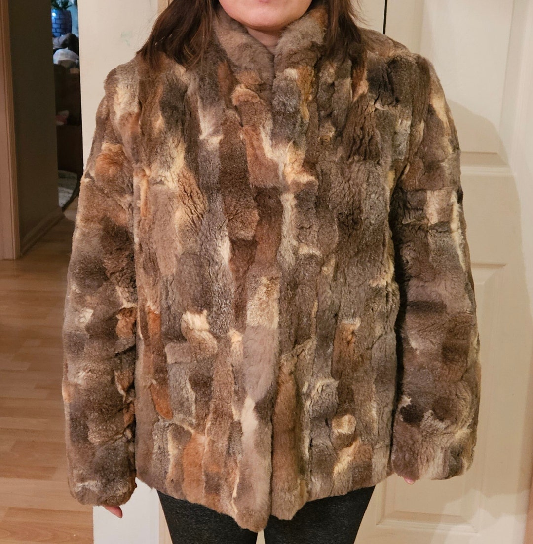 Real Furs Animals Soft Hair Coat Size 14 Large - Etsy