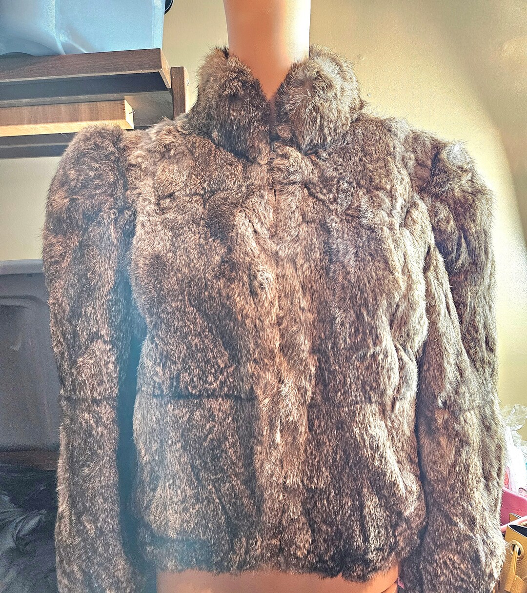 Princes Caravelle Real Furs Rabbit Hair Coat - Etsy