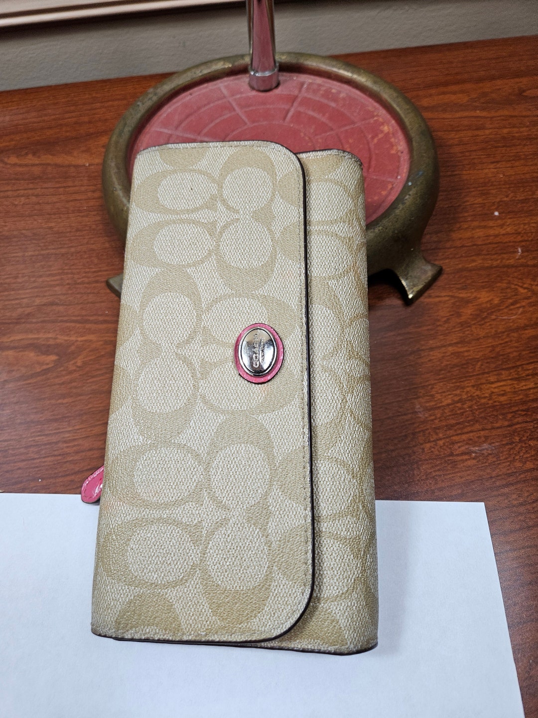 Coach Signature Wallet - Etsy