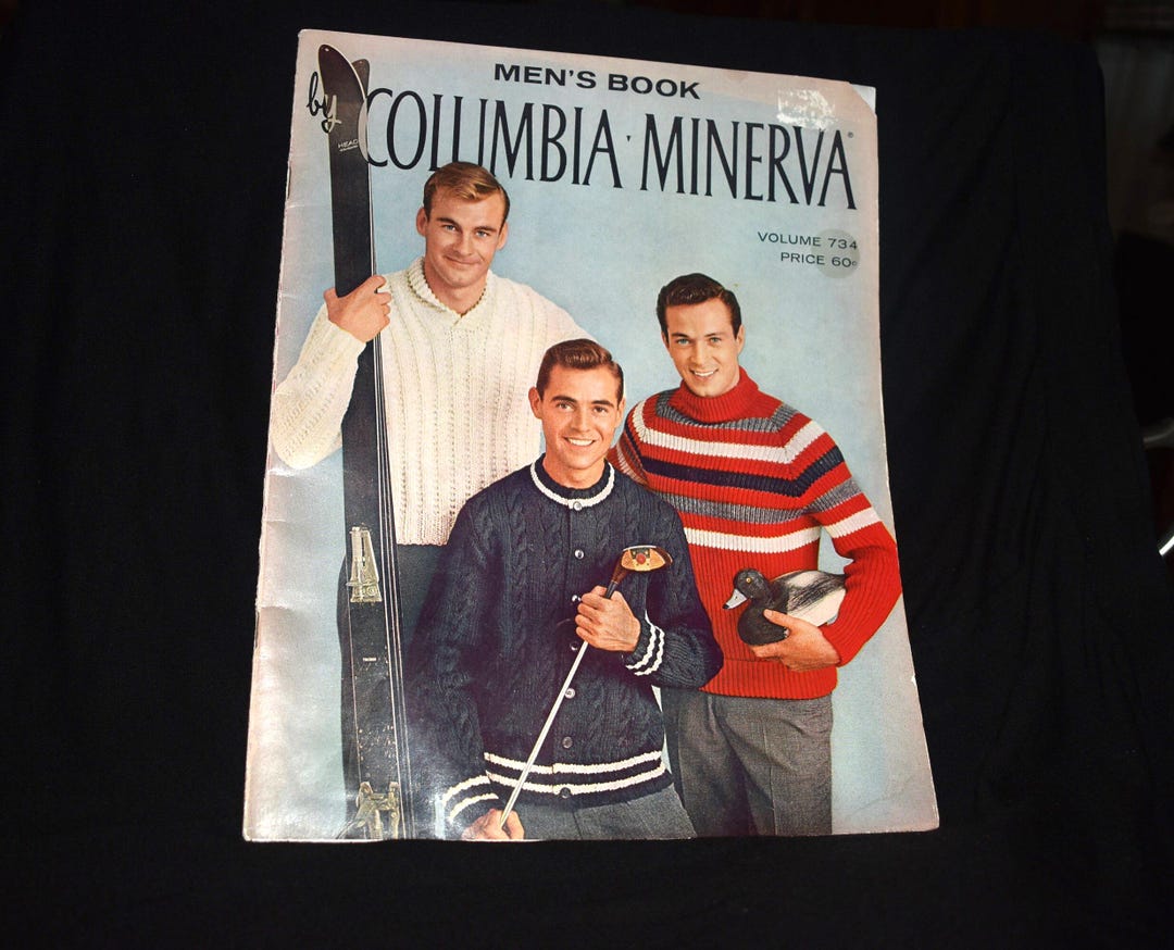 Mid Century - Columbia Minerva/men's BOOK #734 - Sweaters/vests ...