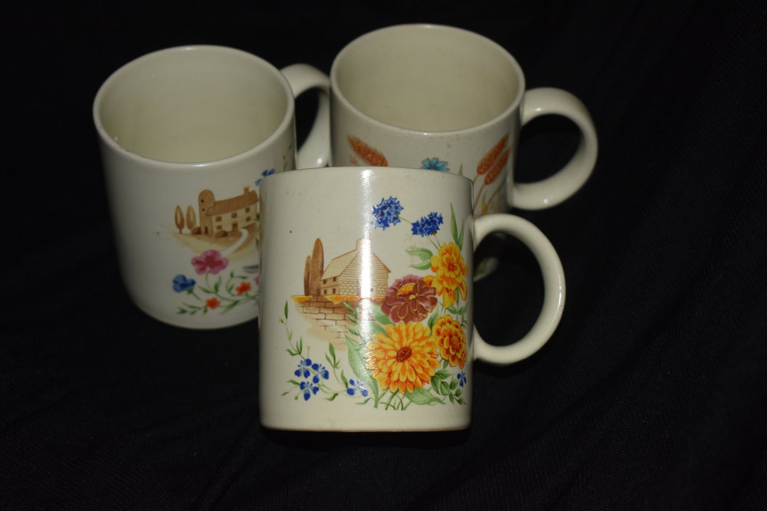 Vintage 1970s Coffee Mugs Made in Japan Set of 3 - Etsy
