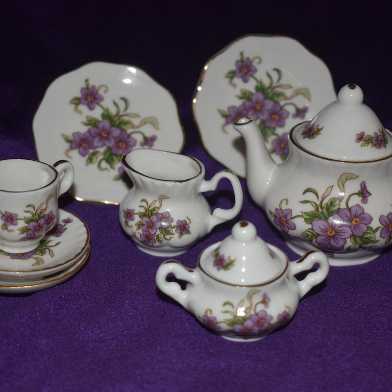 Miniature Tea Set - Etsy