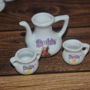 Vintage BARBIE Miniature Tea Set by Strombecker Inc. - 1990's - Etsy