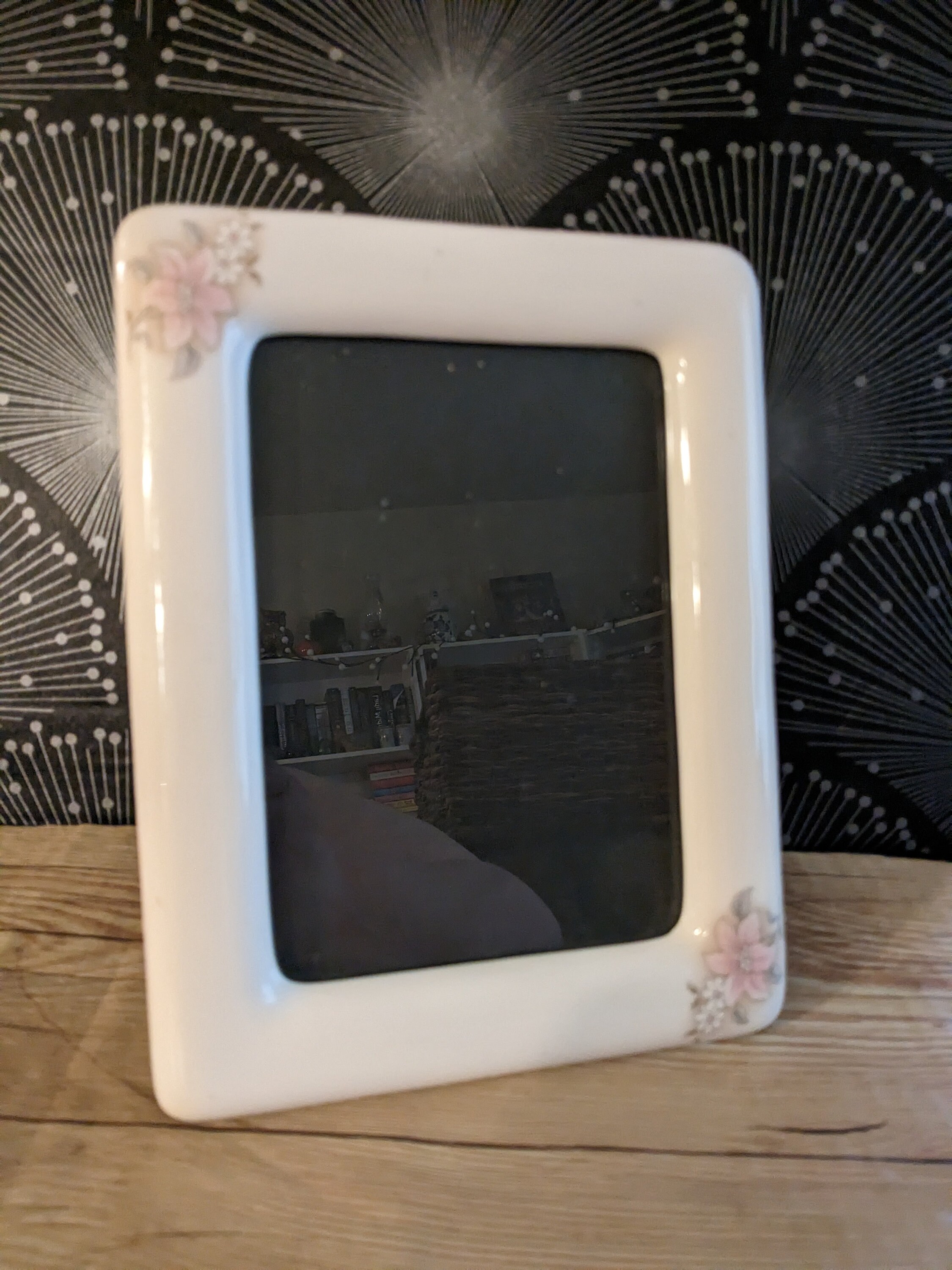 Vintage Square Floral Ceramic Photo Frame 4.5x 6.5 - Etsy