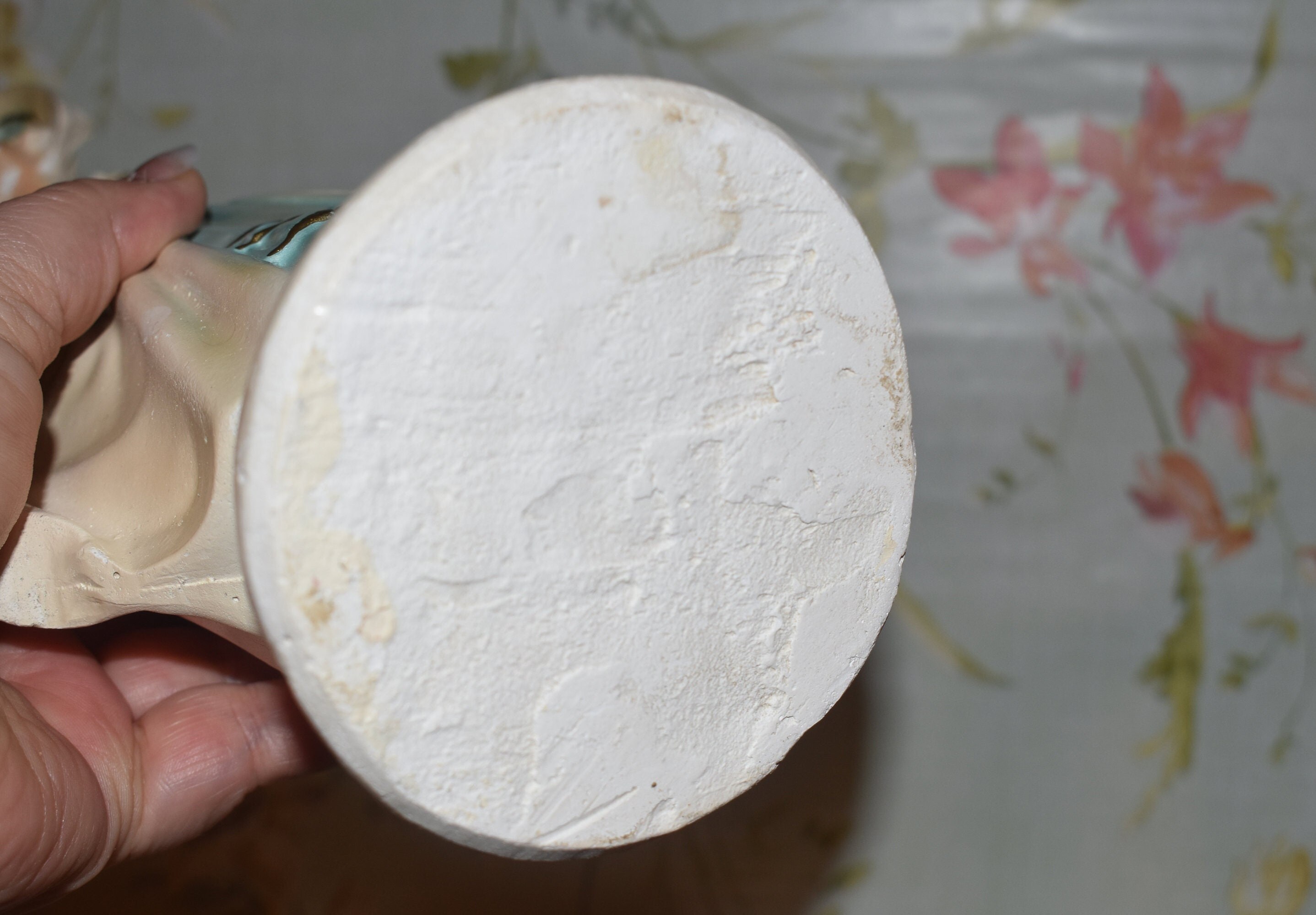 Vintage Chalkware Victorian Female Dancing/curtsy Statue With Luster ...