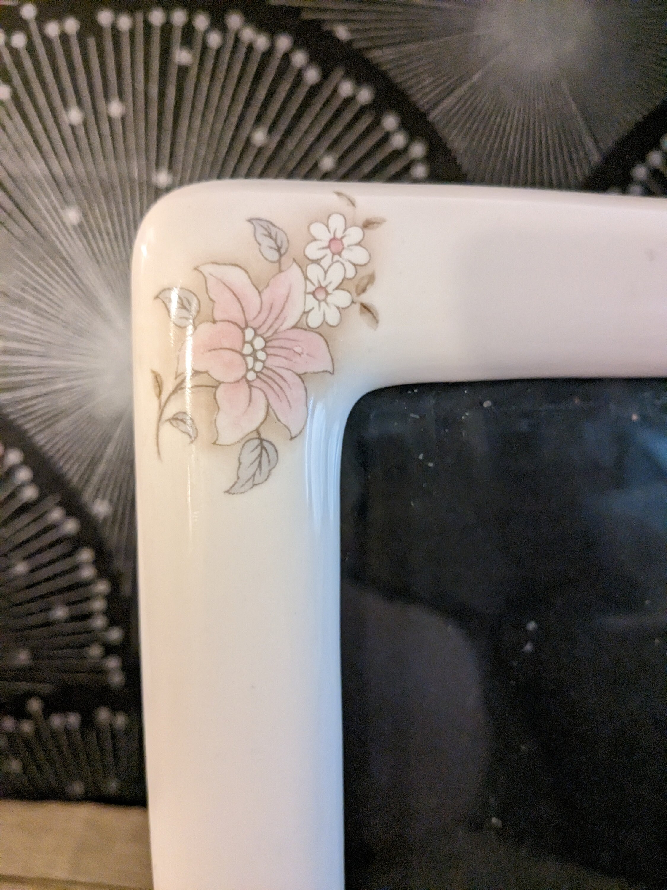 Vintage Square Floral Ceramic Photo Frame 4.5x 6.5 - Etsy