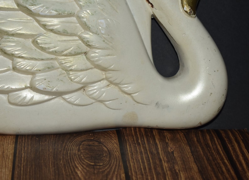 Vintage 1968 Miller Studio Chalkware SWAN as Is - Etsy