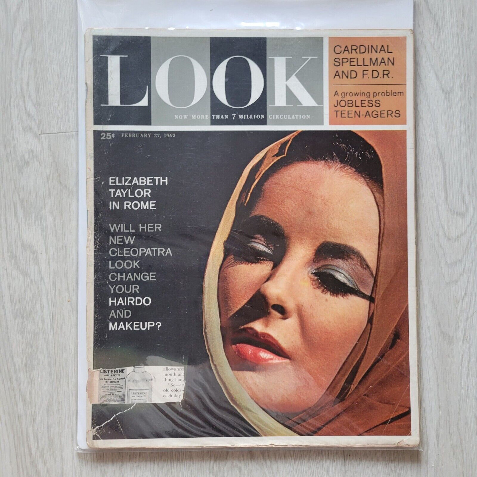 Vintage Look Magazine Elizabeth Taylor in Rome February 27, 1962 - Etsy