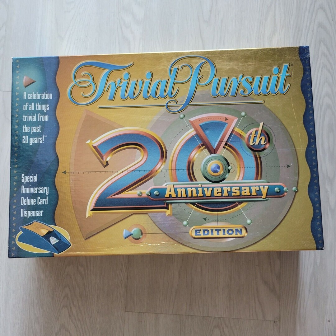 Vintage Trivial Pursuit 20th Anniversary Edition Board Game - Etsy