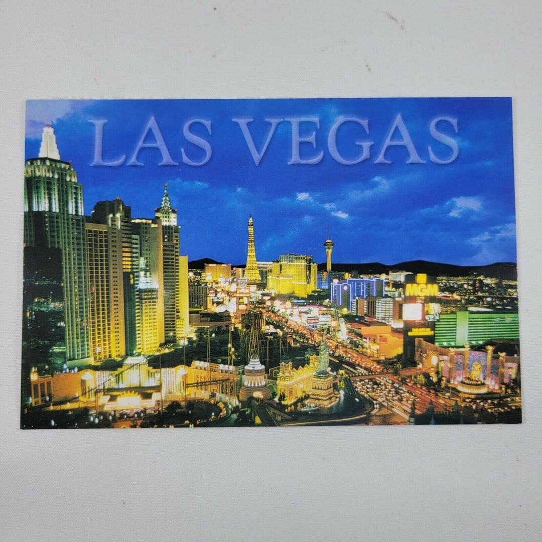 Vintage Las Vegas Postcard Vegas Strip 2002 4 X 6 Inches - Etsy