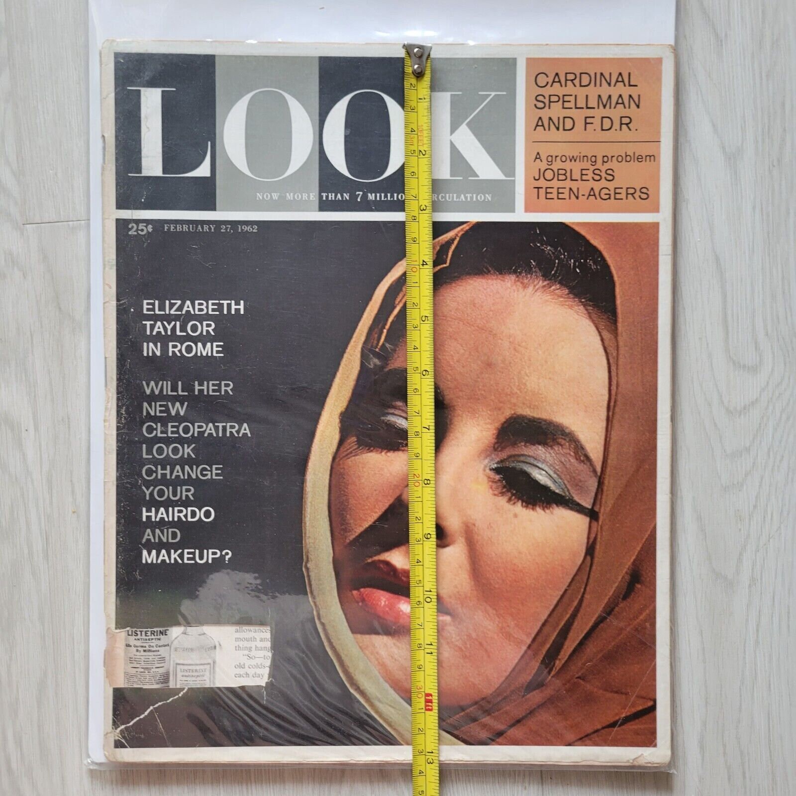 Vintage Look Magazine Elizabeth Taylor in Rome February 27, 1962 - Etsy