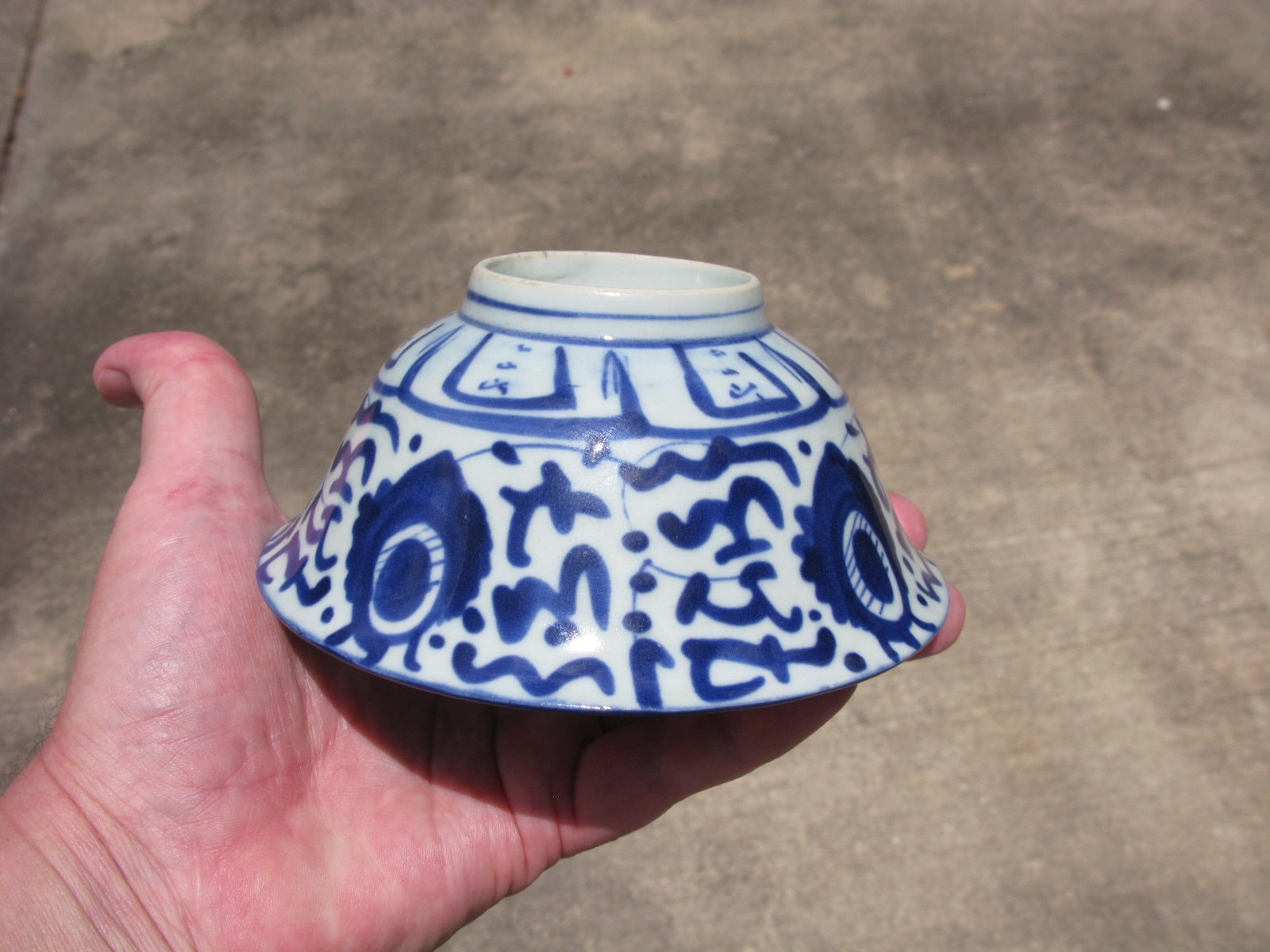 Antique Chinese Porcelain Kitchen Ching Bowl Blue White Minyao 5.5x2 ...
