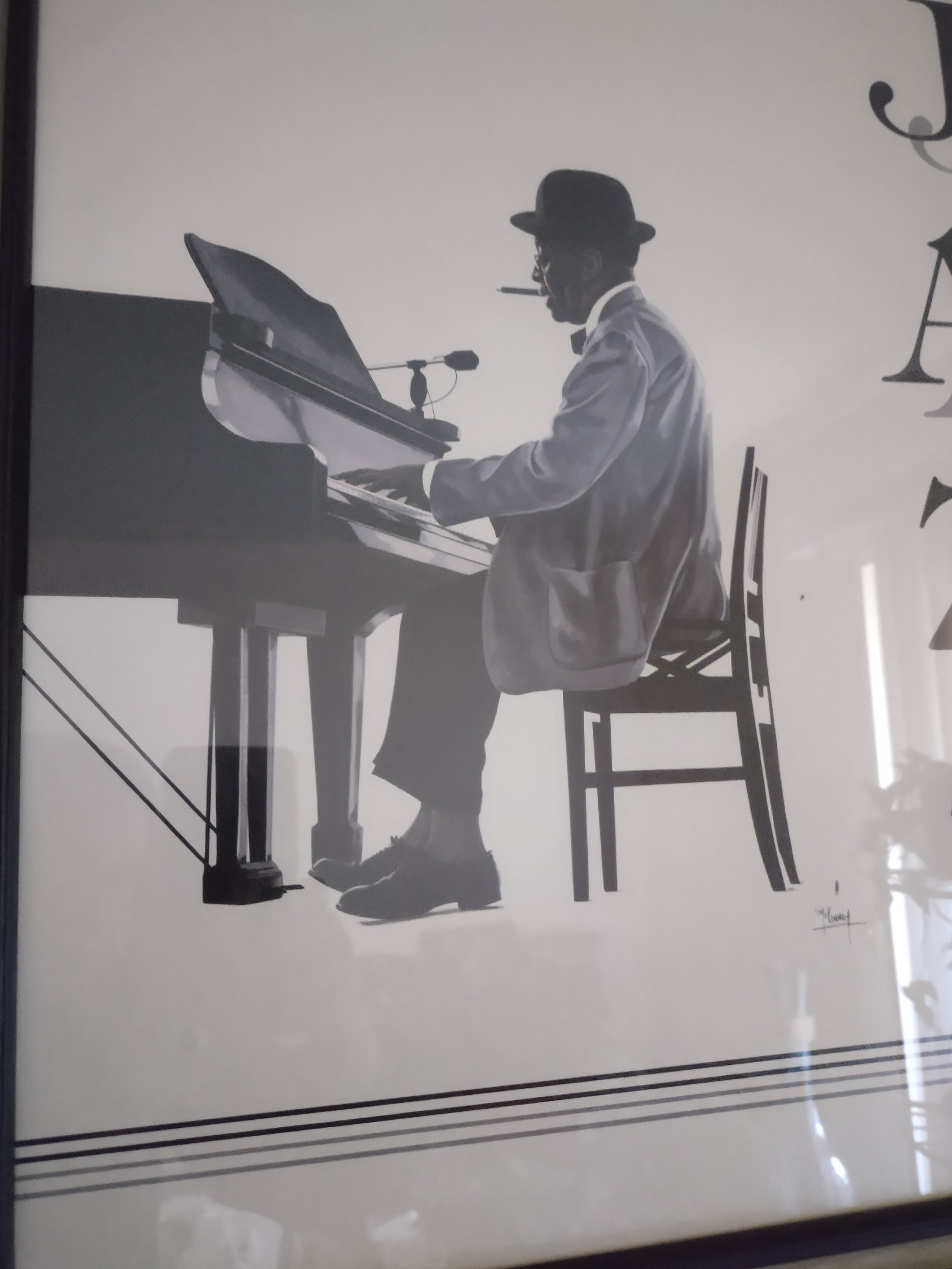 Tom McKinney "Jazz" Photo Offset Lithograph Of Willie "The Lion" Smith ...