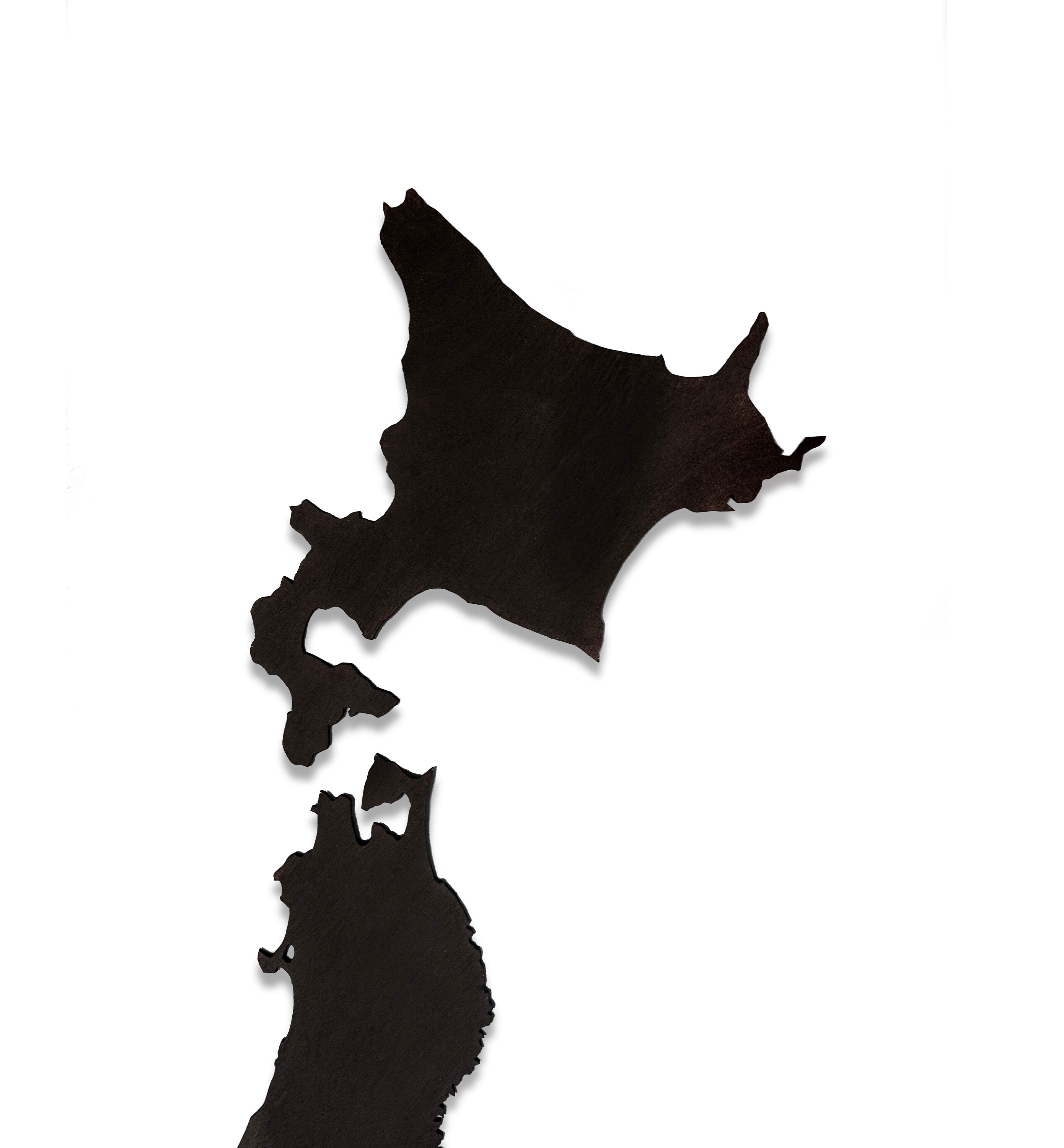 UBAMAP JAPAN Wood Sticker Japan Map, Wall Art, Apartment Decor, Map ...