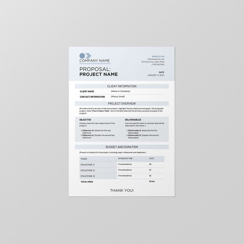 Business Proposal Package - Etsy