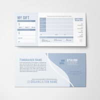 Editable Donation Card Printable Pledge Form, Donation Form, Donation ...