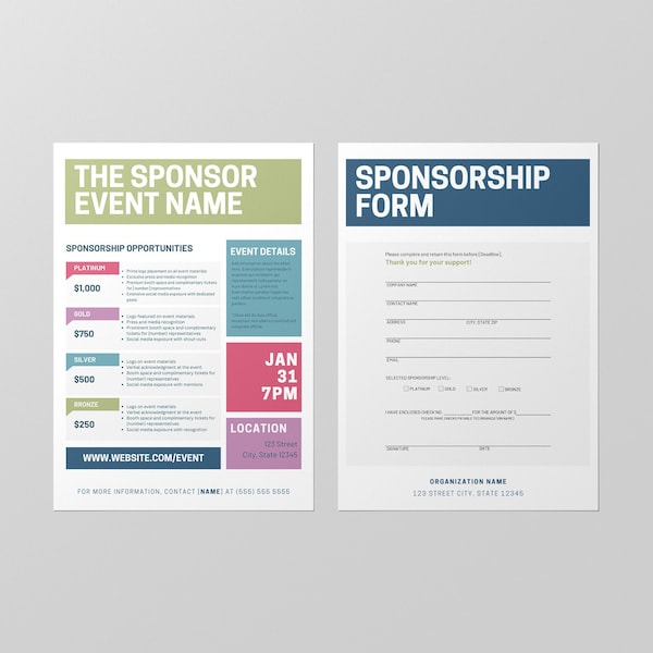 Basketball Sponsorship Sports Team Sponsorship Package Template ...