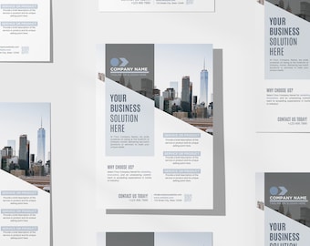 Clean and Professional Business One-pager Template - Etsy