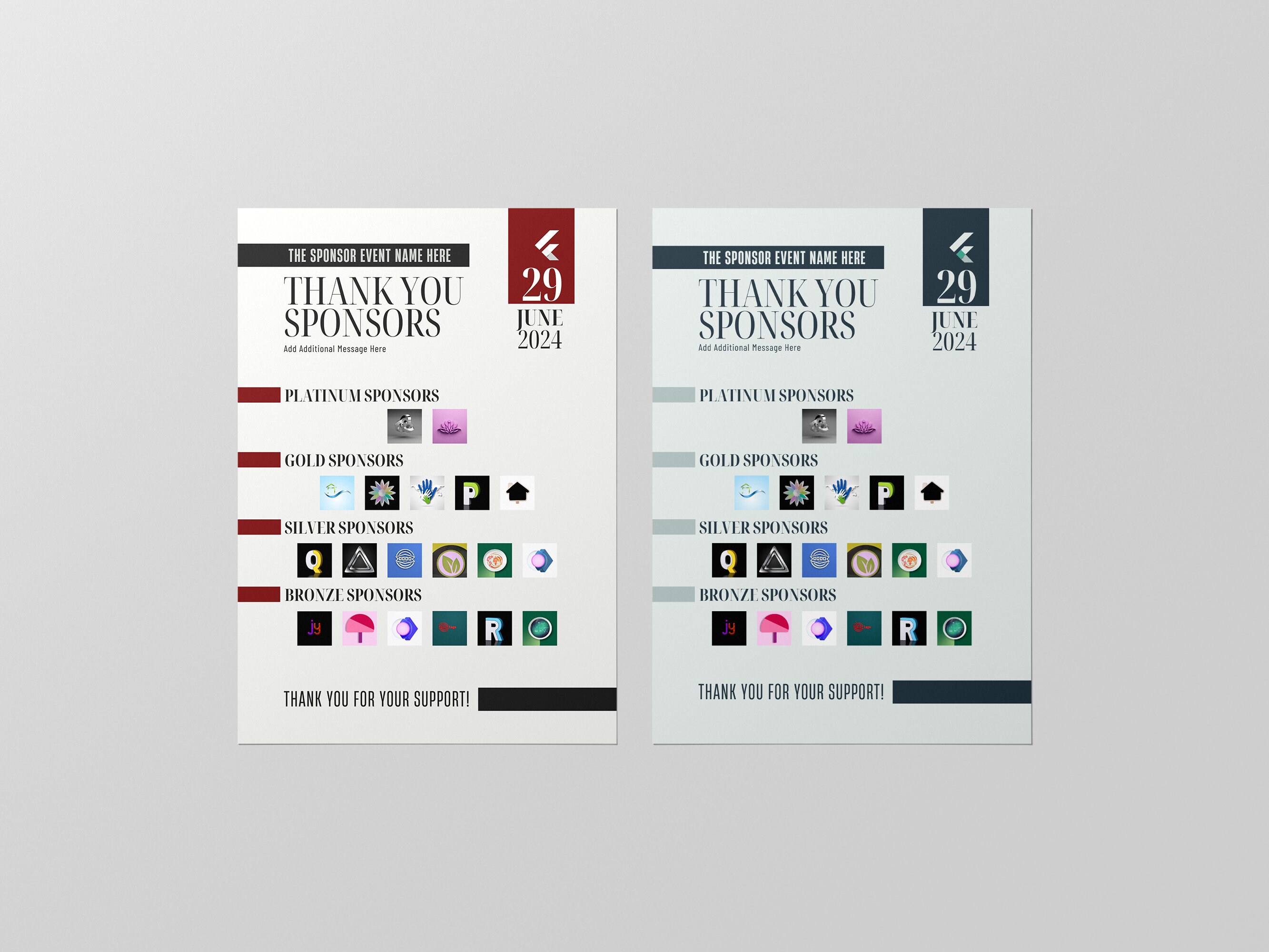 Event Sponsors Sign | Customizable Canva Template | 24x36in - Etsy