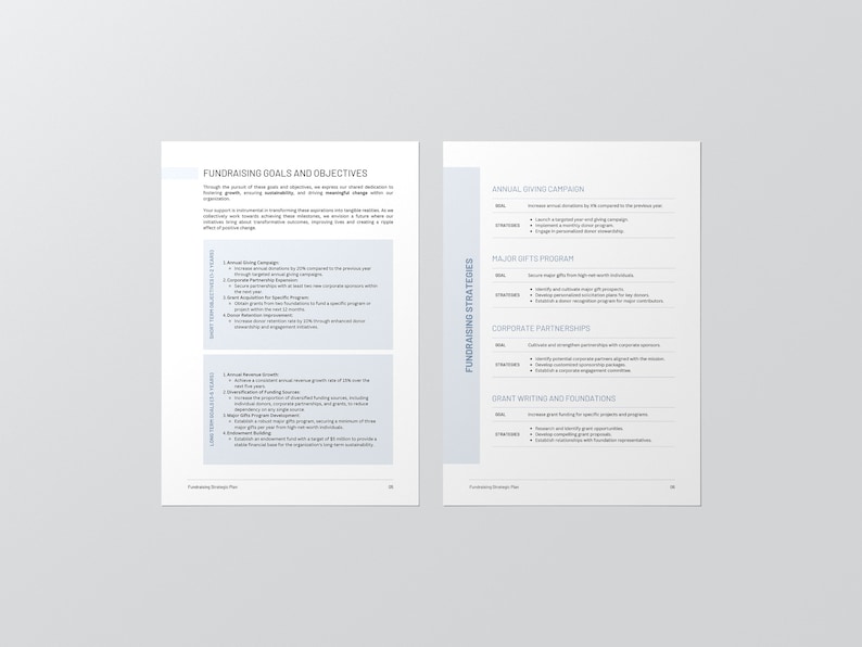 Nonprofit Fundraising Strategic Plan Template - Strategic Guide for ...