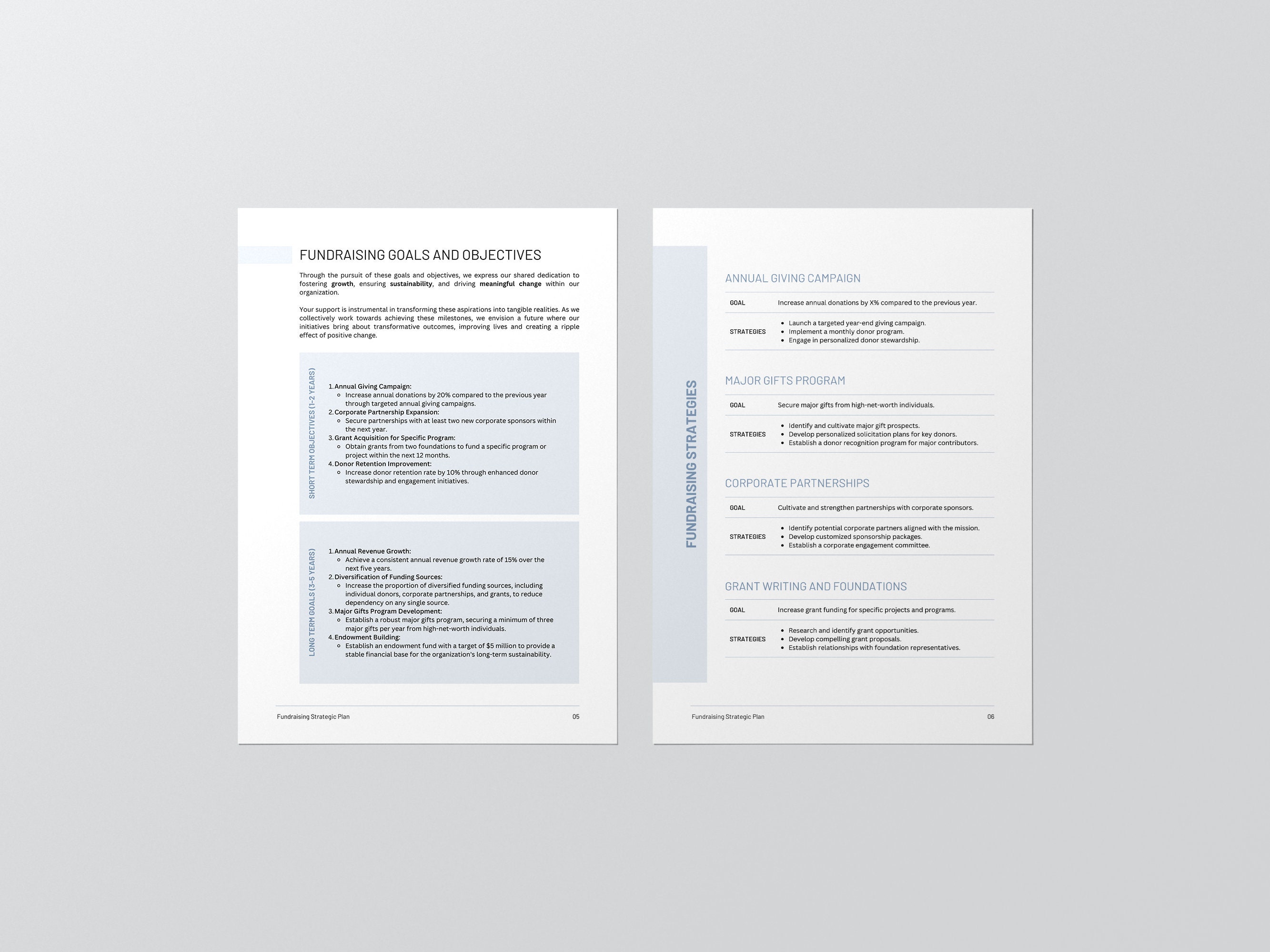 Nonprofit Fundraising Strategic Plan Template - Strategic Guide for ...